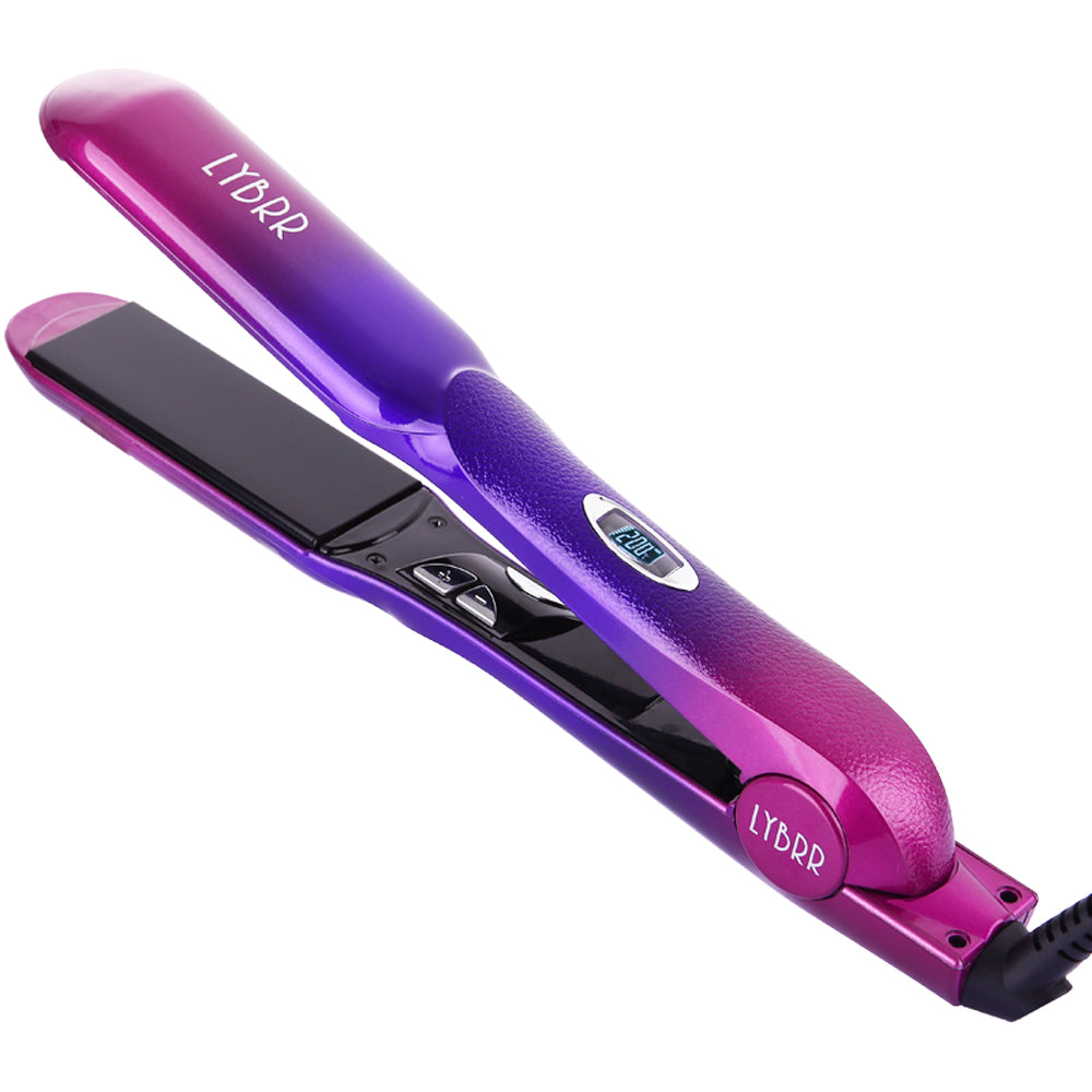 2' Wide Plates Digital Tourmaline Ceramic Pro Salon Hair Straightener ...
